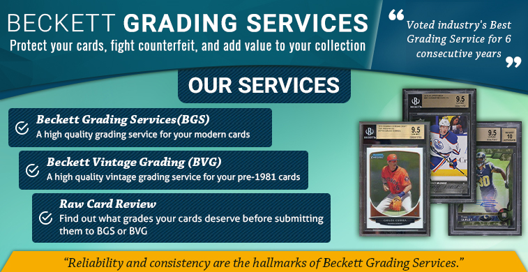 Beckett Grading Services and Beckett Vintage Grading on Beckett.com