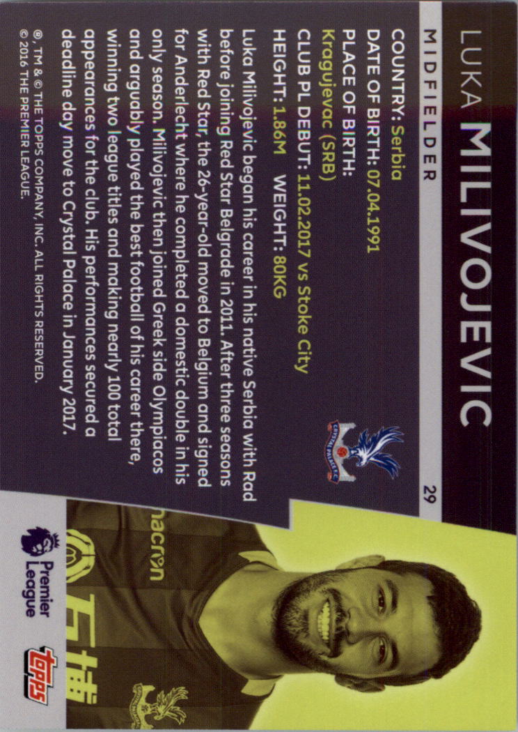 2017-18 Topps English Premier League Platinum Soccer Card Pick | eBay