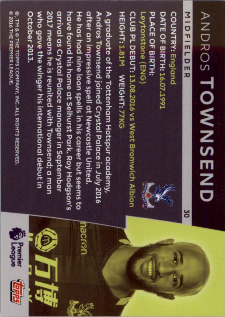 2017-18 Topps English Premier League Platinum Soccer Card Pick | eBay