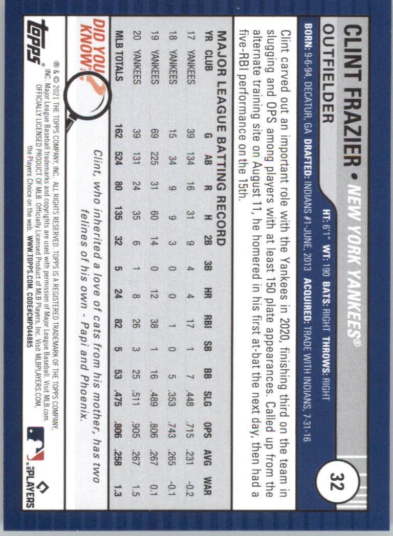 2021 Topps Big League Baseball "Main Set" Cards #1 to #150 Rookies and ...