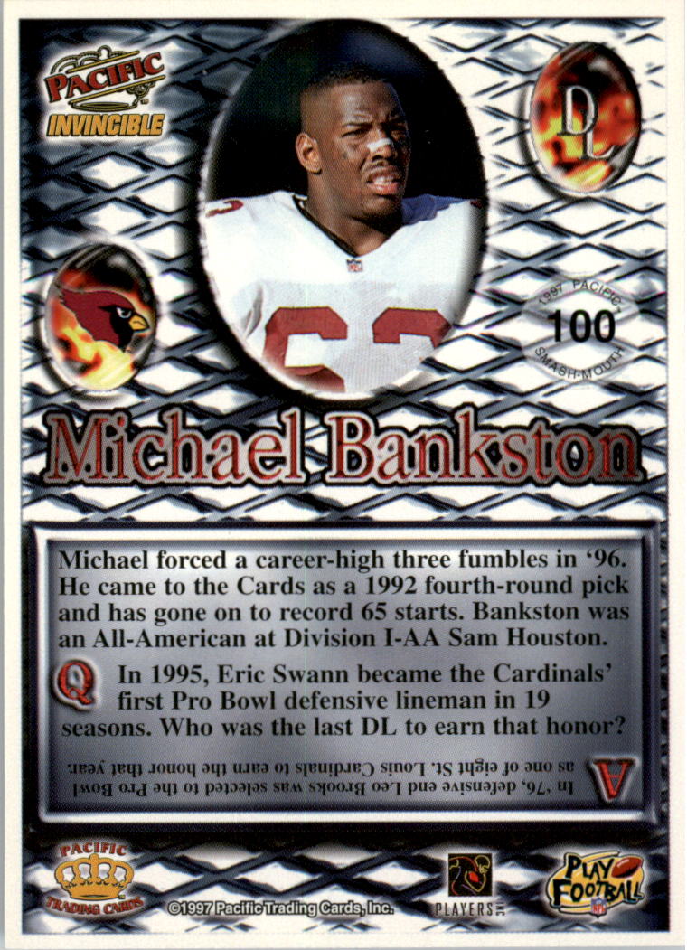 1997 Pacific Invincible Smash Mouth Football Card Pick | eBay