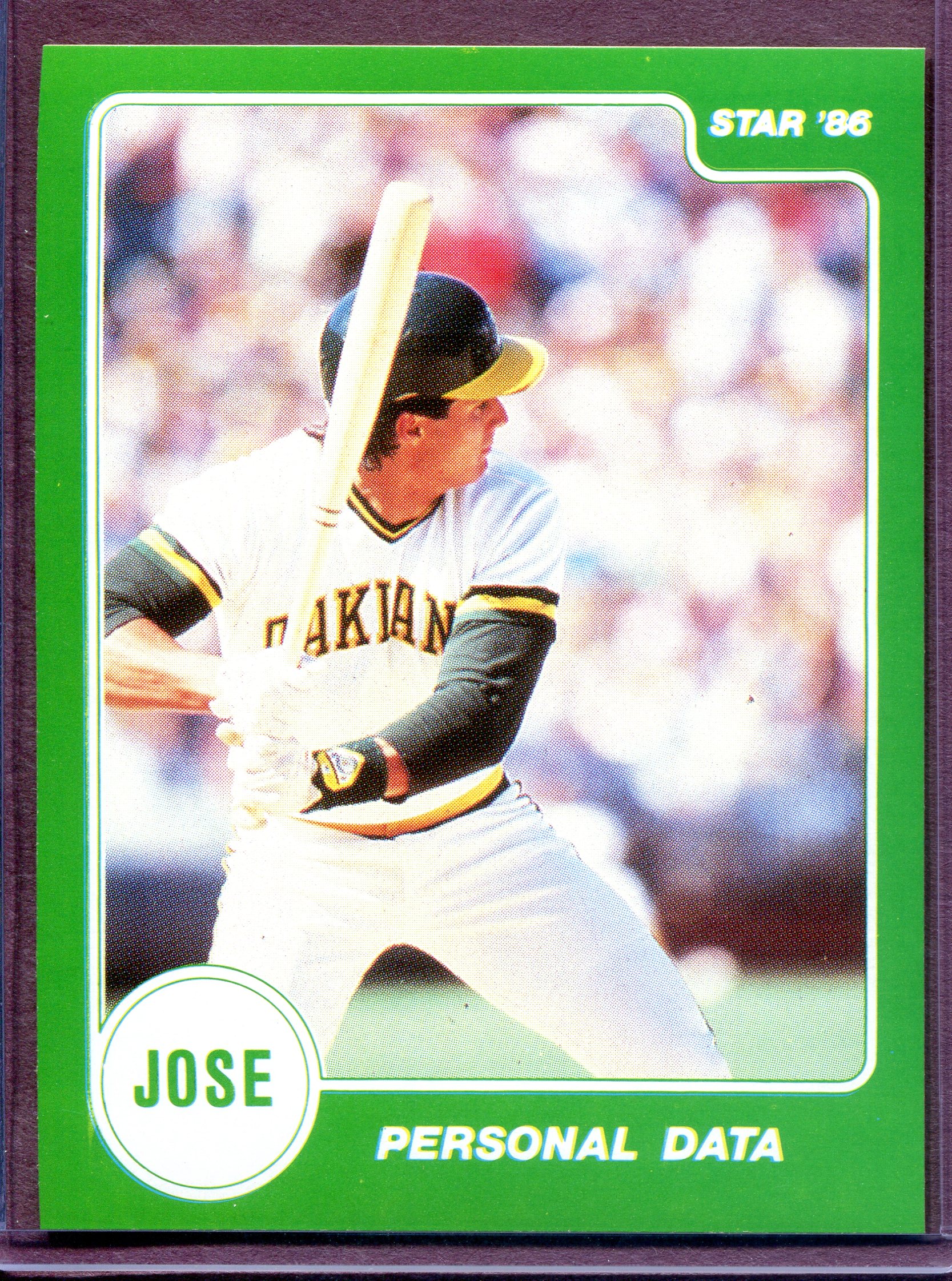 1986 Star Company Jose Canseco Stickers #1-15 - Choose Your Card | eBay