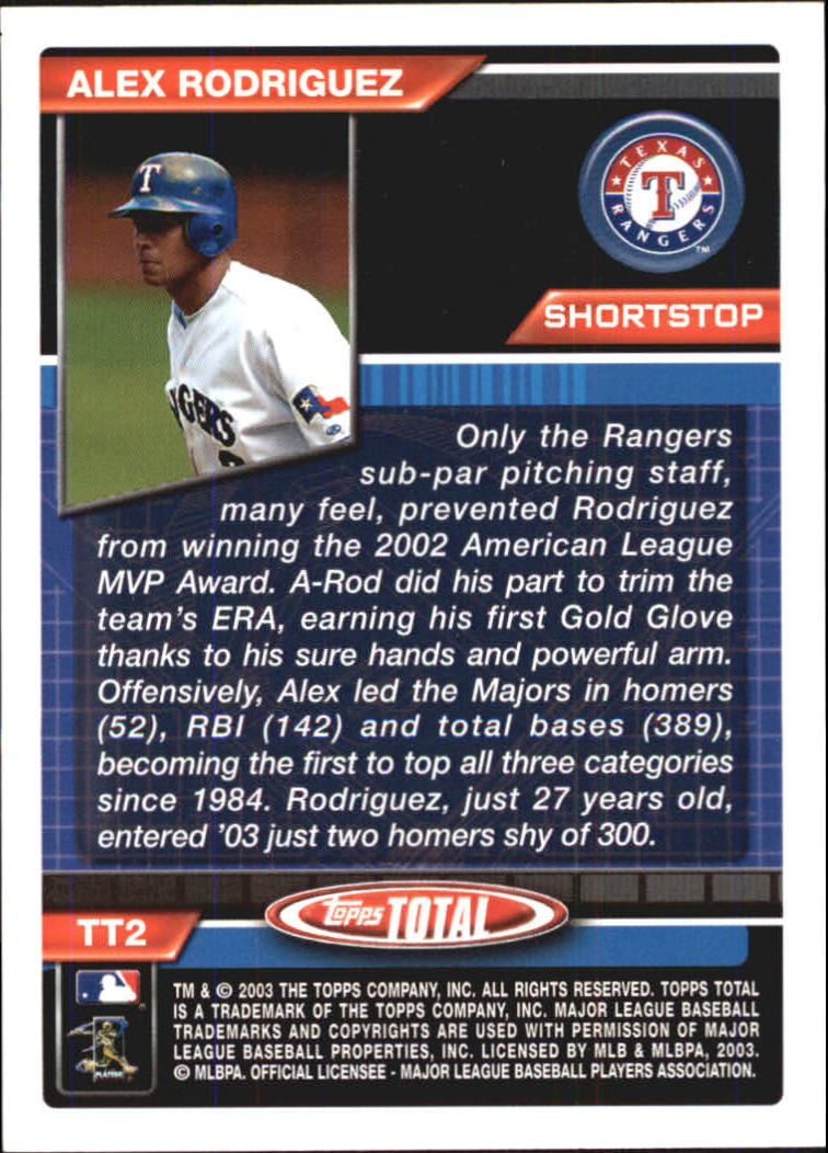2003 Topps Total Topps Baseball Card Pick | eBay