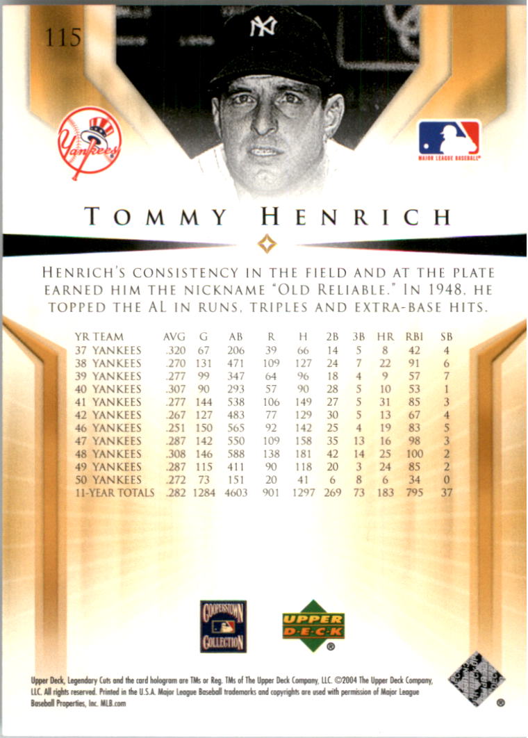 2004 SP Legendary Cuts Baseball Card Pick | eBay