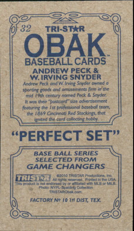 2010 TRISTAR Obak Mini T212 Baseball Card Pick | eBay