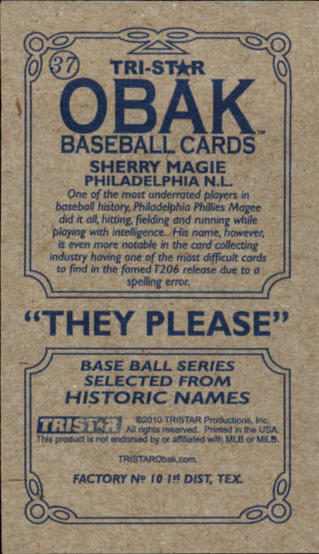 2010 TRISTAR Obak Mini T212 Baseball Card Pick | eBay