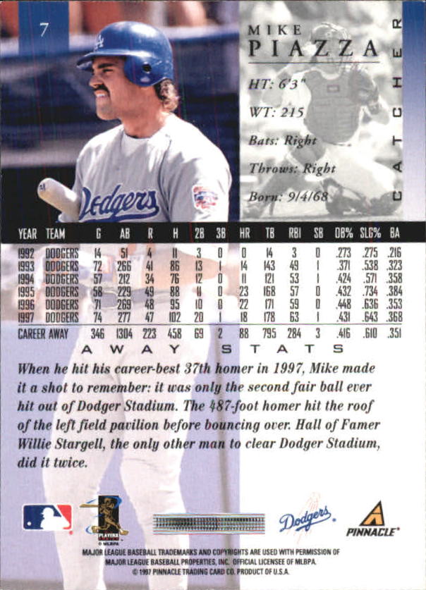 A7141- 1998 Pinnacle Baseball Assorted Insert Cards -You Pick- 15+ FREE ...