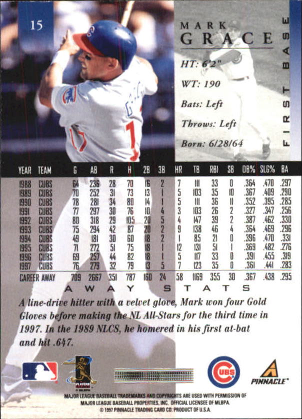 A7141- 1998 Pinnacle Baseball Assorted Insert Cards -You Pick- 15+ FREE ...