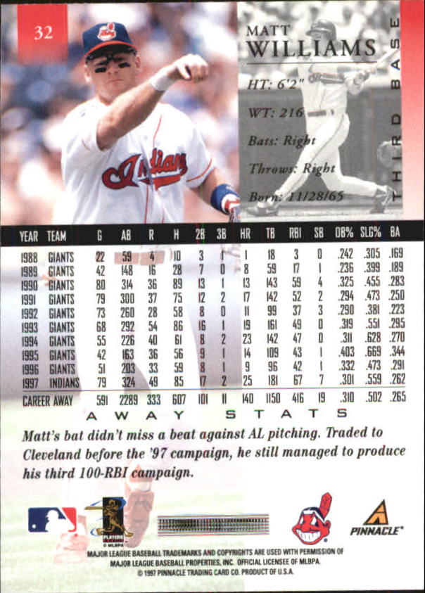 A7141- 1998 Pinnacle Baseball Assorted Insert Cards -You Pick- 15+ FREE ...
