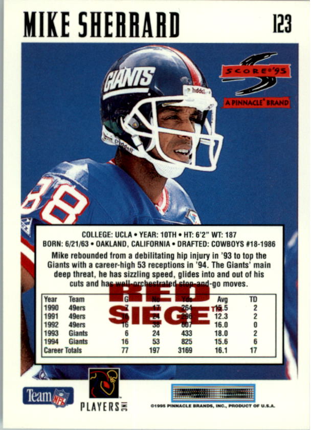 1995 Score Red Siege Artist's Proof FB Cards A6544 - You Pick - 15 ...