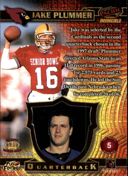 1997 Pacific Invincible Football Card Pick | eBay