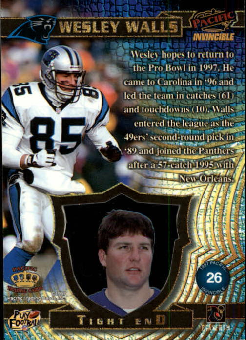 1997 Pacific Invincible Football Card Pick | eBay