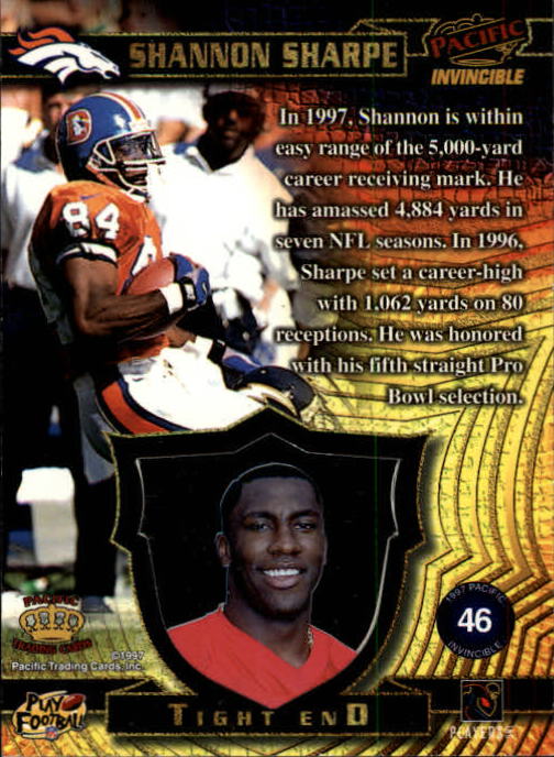 1997 Pacific Invincible Football Card Pick | eBay