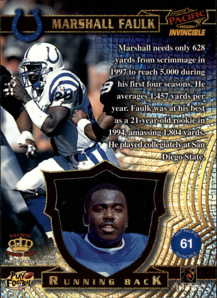 1997 Pacific Invincible Football Card Pick | eBay