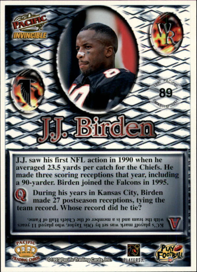 1997 Pacific Invincible Smash Mouth Football Card Pick | eBay