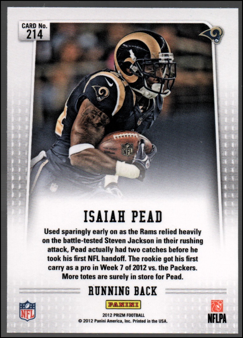 2012 Panini Prizm Football Rookie Card RC Singles - You Choose | eBay
