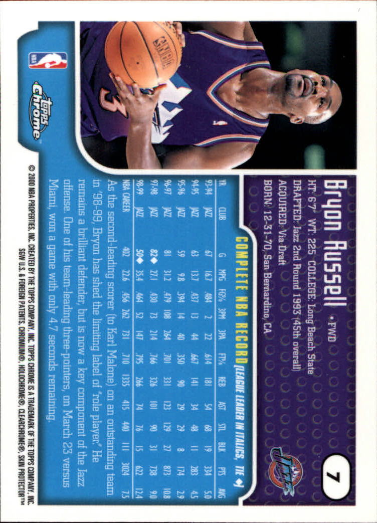 1999-00 Topps Chrome NBA Basketball Trading Card #1-257 - Choose Your ...
