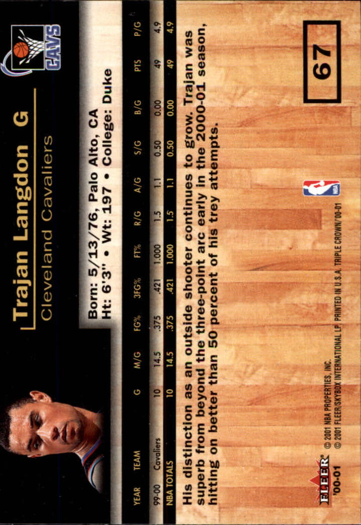 2000-01 Fleer Triple Crown Basketball Card Pick | eBay