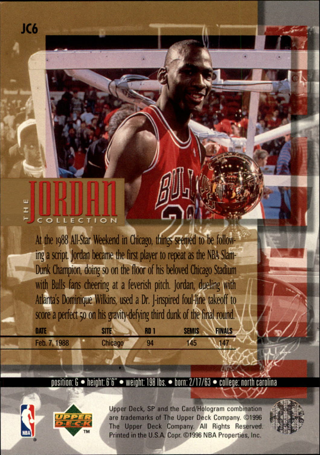 1995-96 Upper Deck Michael Jordan Collection Jumbo Card #1-24 - Choose ...
