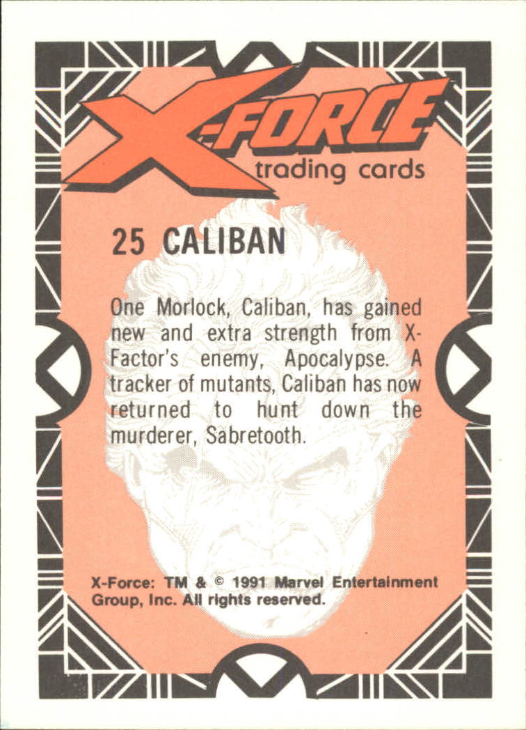 1991 X-Force Marvel Images Card #s 1-90 (A5270) - You Pick - 15+ FREE ...