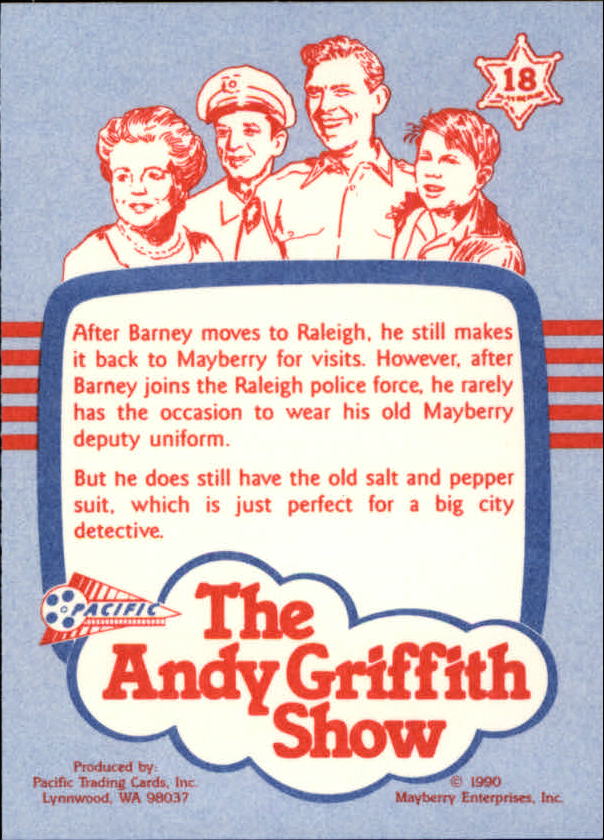 1990-91 Andy Griffith Show Complete Series Trading Card Pick | eBay
