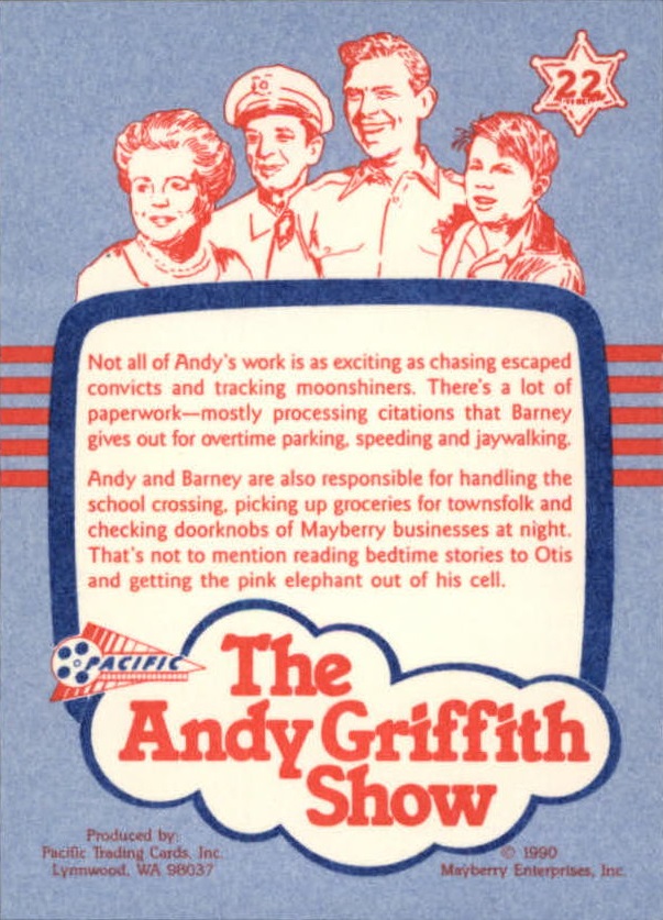 1990-91 Andy Griffith Show Complete Series Trading Card Pick | eBay