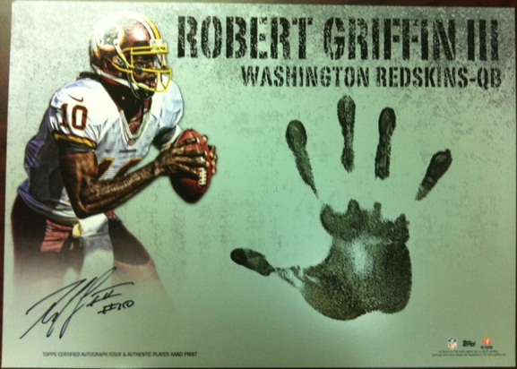 RG3 hand - Beckett News