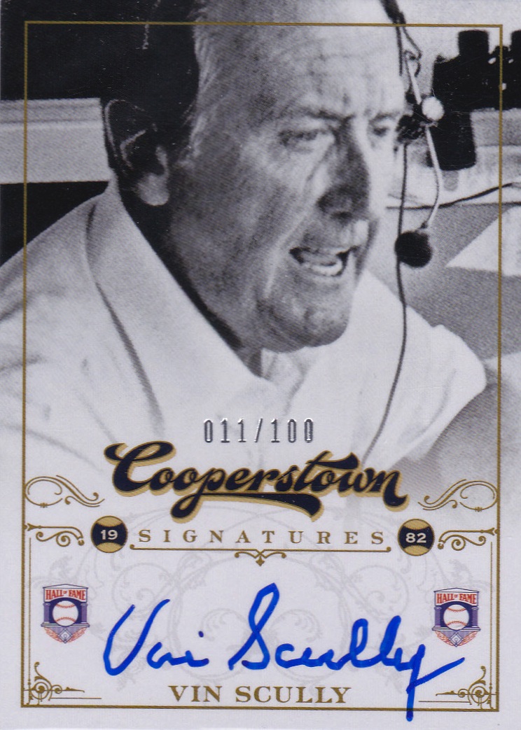 Vin Scully's first certified autograph in demand - Beckett News