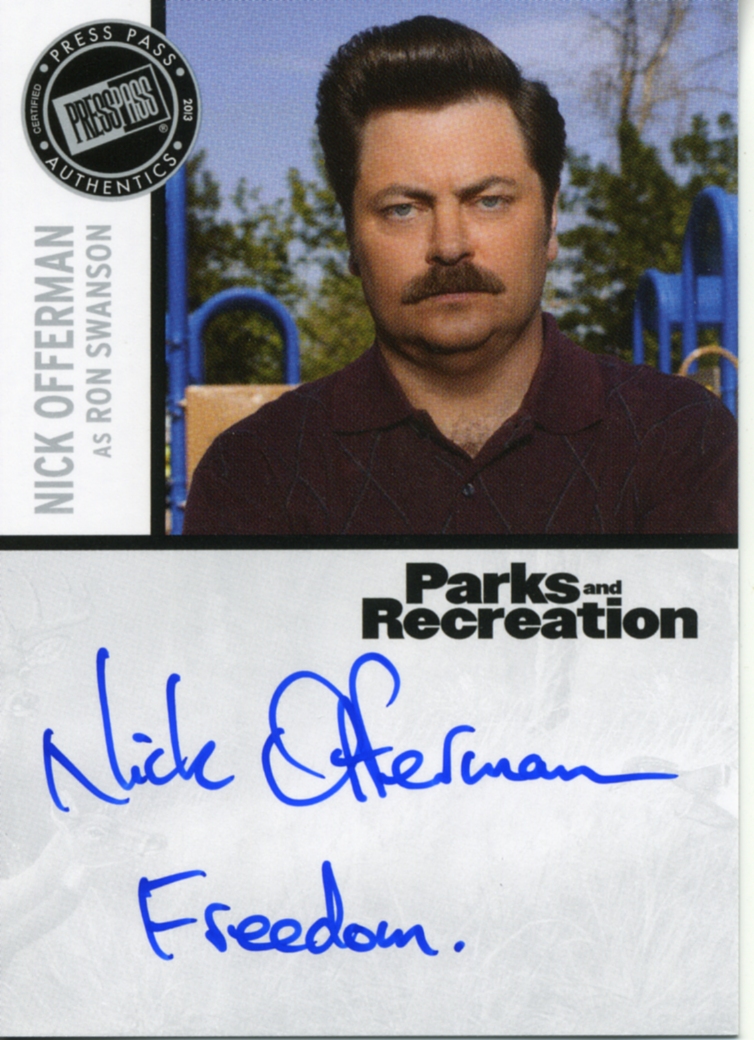 Preview Gallery: Parks & Recreation inscription autographs - Beckett News
