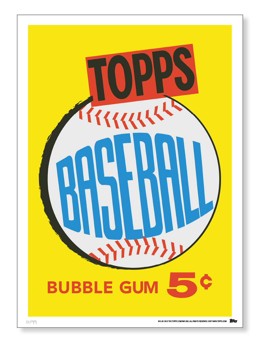Topps adds vintage baseball card wrappers to its wall art offerings ...