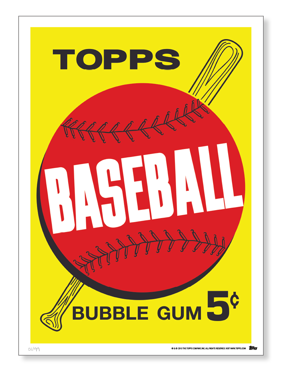 Topps adds vintage baseball card wrappers to its wall art offerings ...