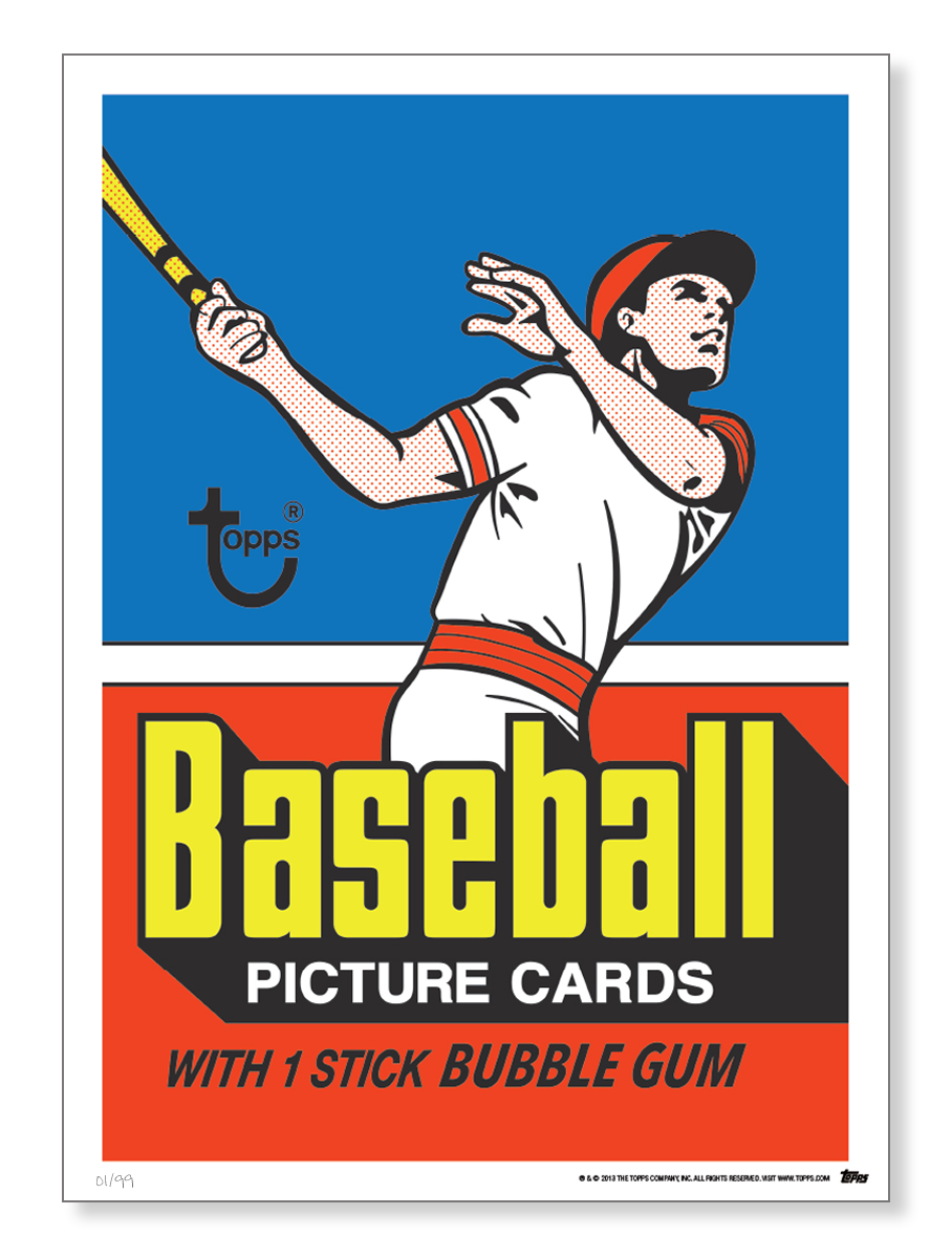 Topps adds vintage baseball card wrappers to its wall art offerings ...