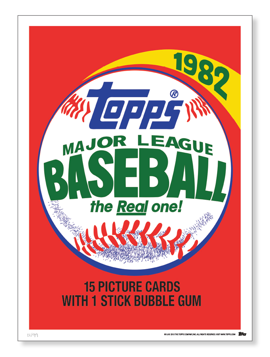 Topps adds vintage baseball card wrappers to its wall art offerings ...