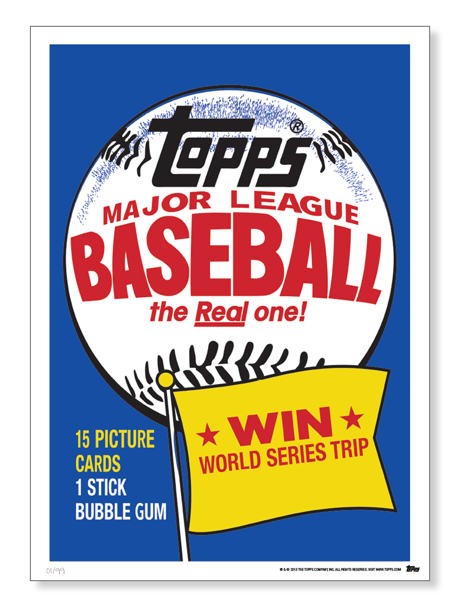 Topps adds vintage baseball card wrappers to its wall art offerings ...