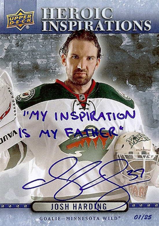 Upper Deck Creates Heroic Inspirations Card for Goalie Josh Harding ...