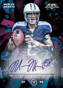 2015 Topps Fire Football Details, Hobby Box Info