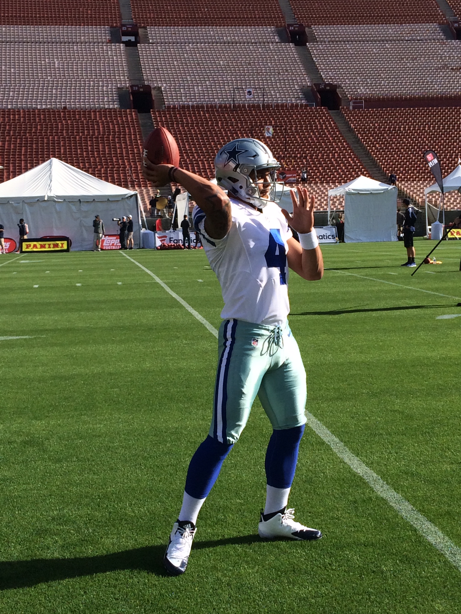 On the Field at the NFLPA Rookie Premiere - Beckett News