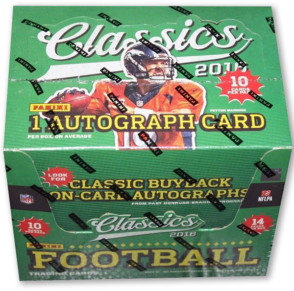 2016 Panini Classics Football Video Box Break