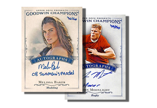 2016 Upper Deck Goodwin Champions Autograph Inscriptions List