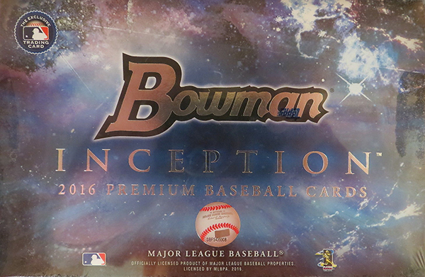 2016 Bowman Inception Baseball Video Box Break