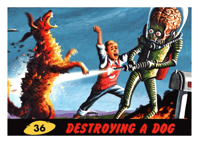 Vintage Mars Attacks Cards Brought to Life