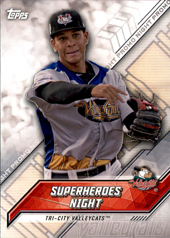 2017 Topps Pro Debut Promo Night Uniforms Superheroes Night - Beckett News