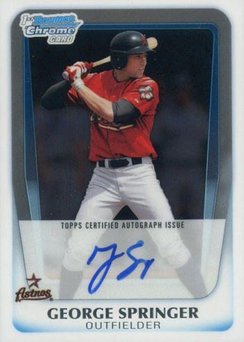 Most Valuable George Springer Rookie Card Countdown