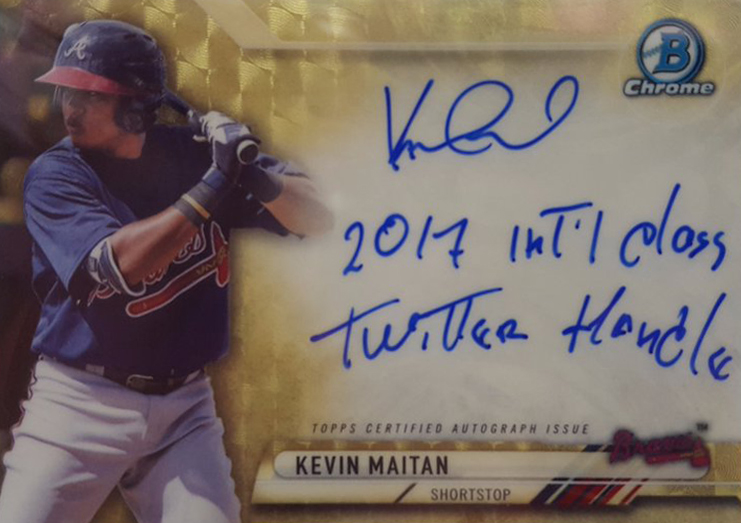 Kevin Maitan Delivers a Memorable Baseball Card Inscription