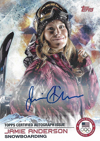 The Daily: 2014 Topps US Olympic Team Jamie Anderson Autograph ...
