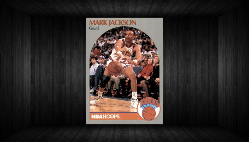 Lyle, Eric Menendez on the 1990-91 Hoops Mark Jackson Basketball Card