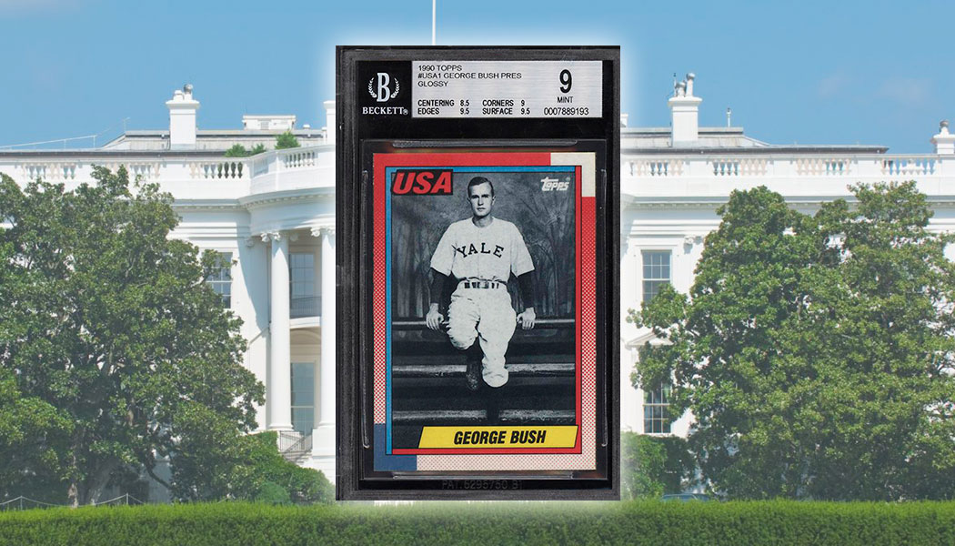 Glossy 1990 Topps George Bush Baseball Card Sells for Over $25,000