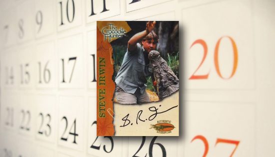 The Daily: 2002 Dart FlipCards Crocodile Hunter Steve Irwin Autograph ...