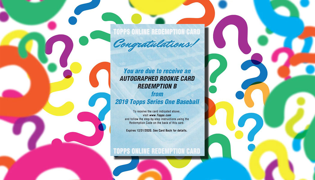 2019 Topps Baseball Mystery Redemption Autograph B Announced