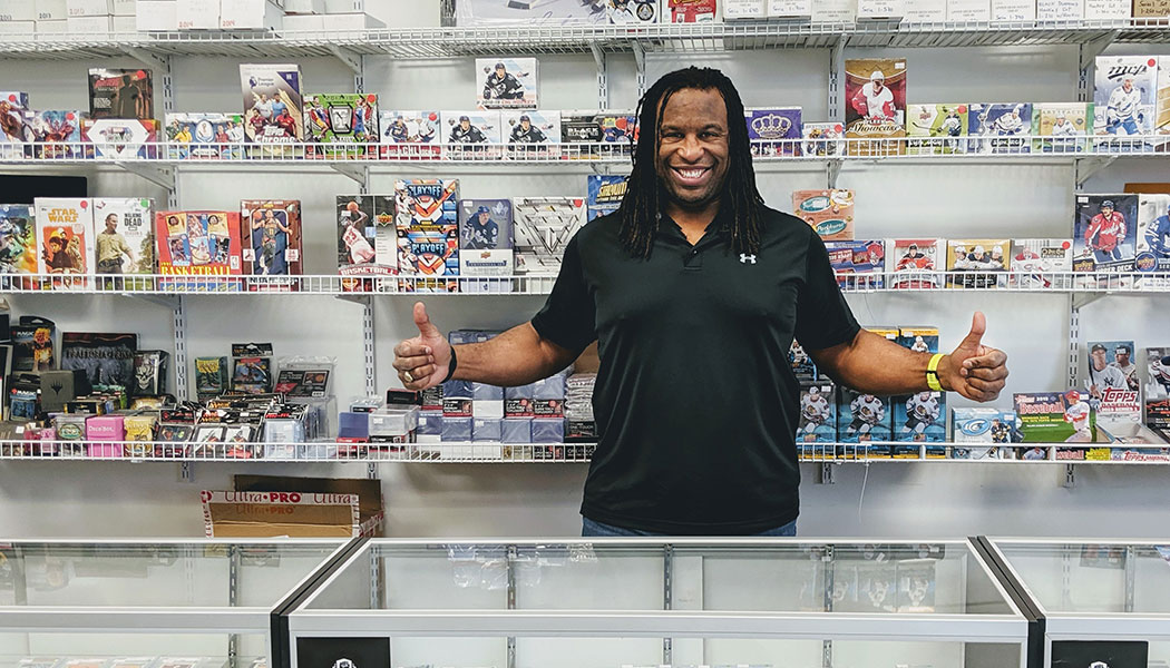 Georges Laraque: The Unlikeliest Card Shop Owner